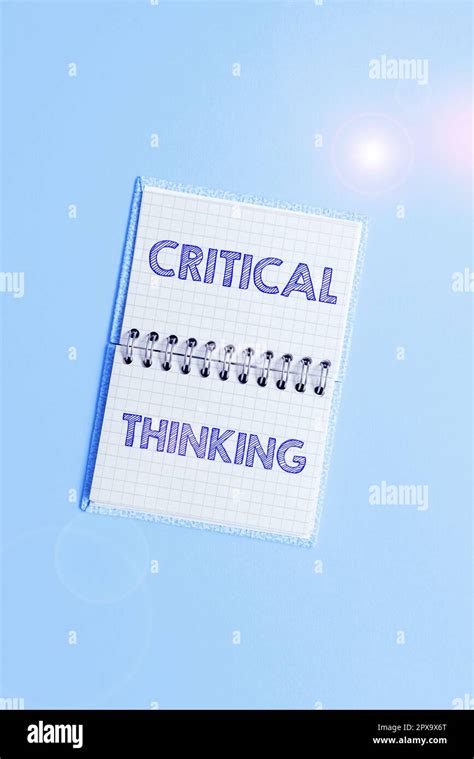 Text Showing Inspiration Critical Thinking Concept Meaning Sequence Of