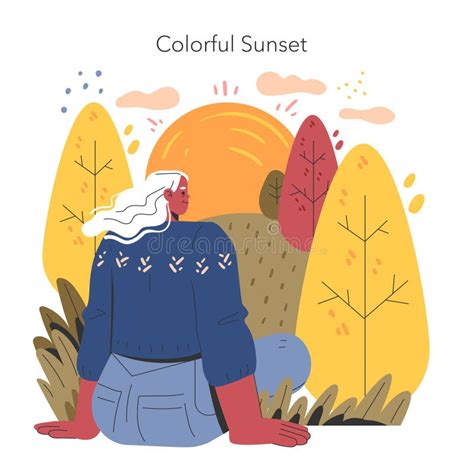 Welcome Fall Flat Vector Illustration Stock Illustration Illustration Of Colorful Modern