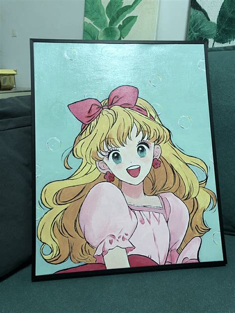 美少女丙烯画小胡调调 站酷zcool