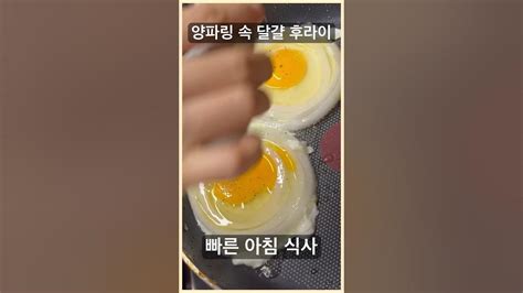 빠른 아침식사 건강한식단 양파랑함께 먹는 달걀 후라이 Youtube