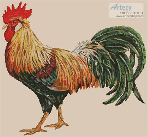 Free Printable Rooster Cross Stitch Patterns Free Templates Printable
