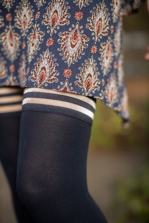 Selma Opaque Thigh High With Stay Up Top Sock Dreams