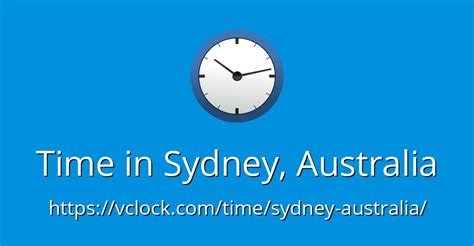 Time In Sydney Australia Vclock