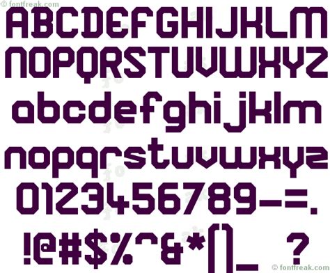 Font Freak Square Block By Monofonts