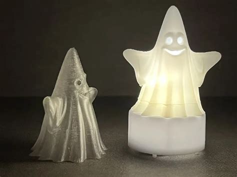 Halloween Patrick Star Ghost Tealight Free 3d Print Model Makerworld