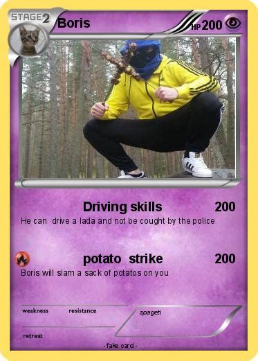 Pokémon Boris 208 208 Driving Skills My Pokemon Card