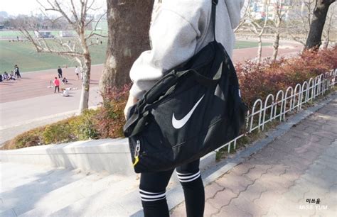 나이키 브라질리아 더플백 Xs 운동 가방 추천 미쓰윰 에슬레져룩 네이버 블로그
