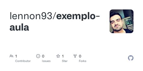 Github Lennon Exemplo Aula