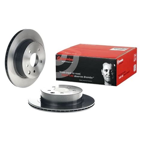Brembo® 09896921 Uv Coated Plain Vented Rear Brake Rotor