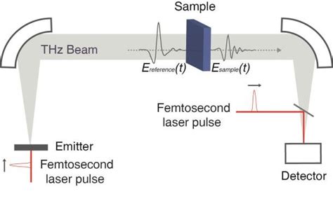 The Schematic Diagram Of Terahertz Time Domain Spectroscopy Using