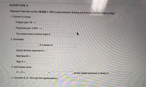 Solved QUESTION 1 Represent Decimal Number 7 Using 8 Bit Chegg