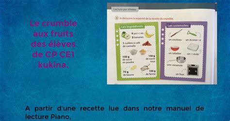 La Recette Du Crumble Aux Fruits Des Cpce1 De Fakarava