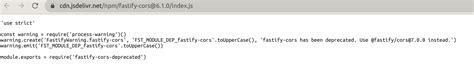 Fastify Cors610 Has Been Deprecated Please Upgrade To Fastifycors