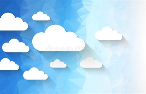 Cloud Theme Vector Background Stock Illustration Illustration Of