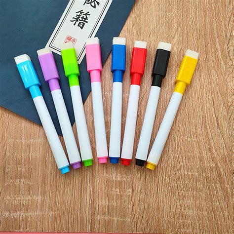 10 팩 지울 수있는 자석 화이트 보드 마커 칠판 마커 분필 사무실 학교 마커 쓰기 편지지 브랜드 새로운 실용적인 달력