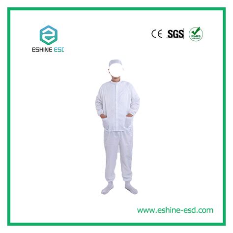 Anti Static Clothing Esd Lab Coat For Cleanroom Esd Garments Esd