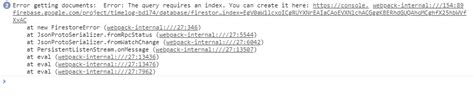 Vuejs Firestore There Was An Unknown Error While Processing The