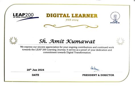 Amit Kumawat On Linkedin Digital Jkpaper Explore Certificate Appreciation