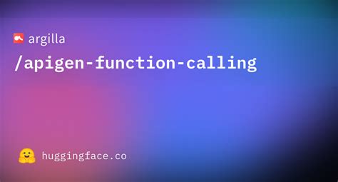 Argilla Apigen Function Calling Datasets At Hugging Face