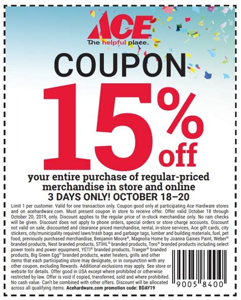 Ace Hardware Coupon Printable Printable Word Searches