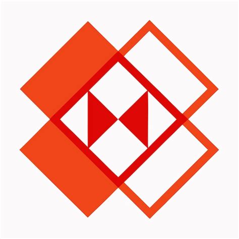 Geometric Pattern With Overlapping Transparent Squares Modern Text