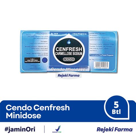 Jual Cendo Cenfresh Minidose 06 Ml Isi 5 Botol Obat Tetes Mata Cen