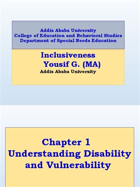 Chapter 1 Understanding Disability And Vulnerability Final 2 Pdf