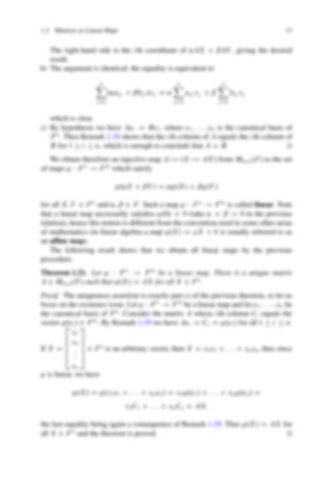 SOLUTION Matrices As Linear Maps Studypool