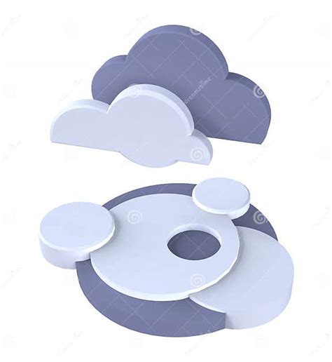 Símbolo De Tiempo De La Nube Stock De Ilustración Ilustración De