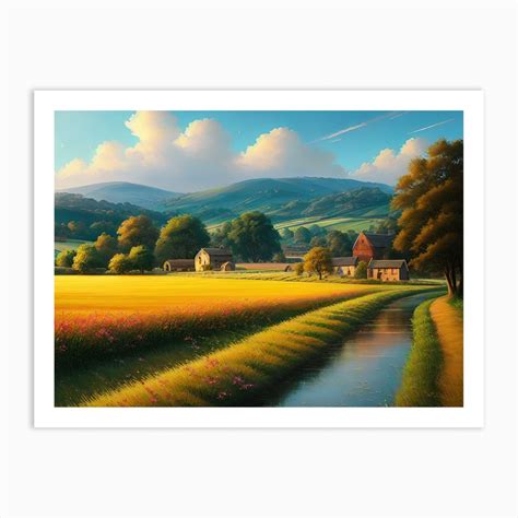 Landscape Painting 187 Art Print By Noctarius Fy