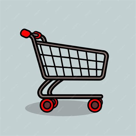 Premium Vector Shooping Cart Flat Vector Illustration 7