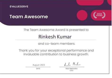 Rinkesh Kumar On Linkedin Recognition Workhard Grateful Teamwork Careersuccess Award 14