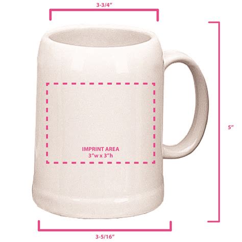 Colonial Tankard Mug White 20 Oz Arton Products