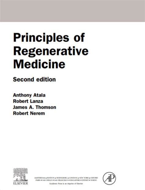 Principles Of Regenerative Medicine Nd Edition Library Lyceum Northwestern University
