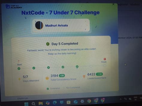 avisala madhuri on linkedin nxtwave code day