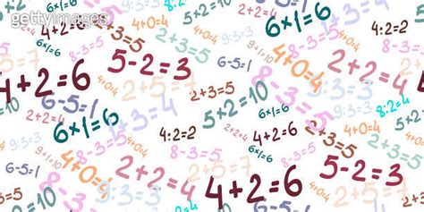 Solve Mathematics Examples Seamless Pattern 이미지 1473627521 게티이미지뱅크
