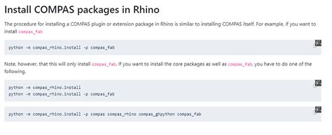 Grasshopper No Module Named Compas Fab Compas Rhino Compas