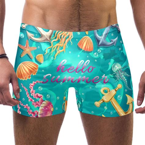Swim Jammers For Men Mens Jammers For Swimming Hello Summer Sea