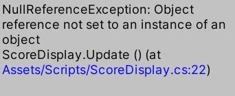 Null Reference Exeption Ask GameDev Tv