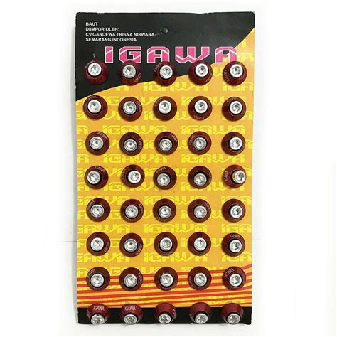 Baut Plat Nomor Baut Variasi Ukuran 10 Ples Ring Dan Mur Nya Lazada