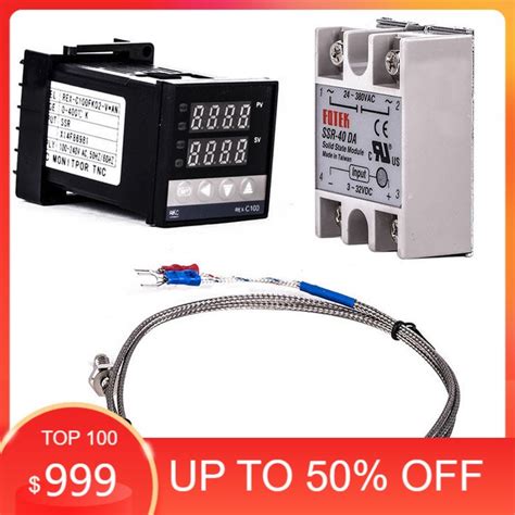 Jual Temperature Controller Max 40A SSR Digital 220V PID REX C100