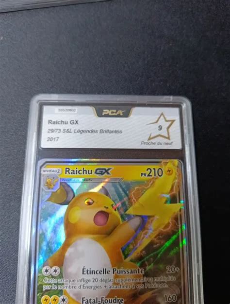 CARTE POKEMON FR RAICHU GX SOLEIL et LUNE Légendes brillantes PCA EUR