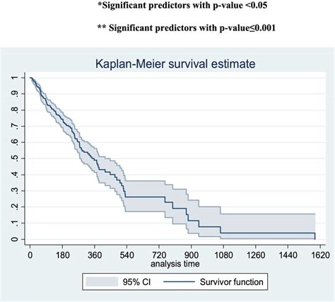 Overall Kaplan Meier Survival Curve With 95 Confidence Interval
