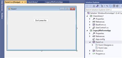 why doesn t vs 2022 show my winforms ui at design time grant winney