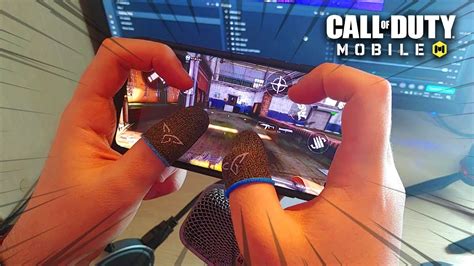 MELHOR HUD de 4 DEDOS BOTÃO DE DEITAR no COD MOBILE DICAS para