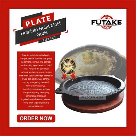 Hot Plate Steak Bulat Alur Super Pusat Spesialis Produksi Turunan