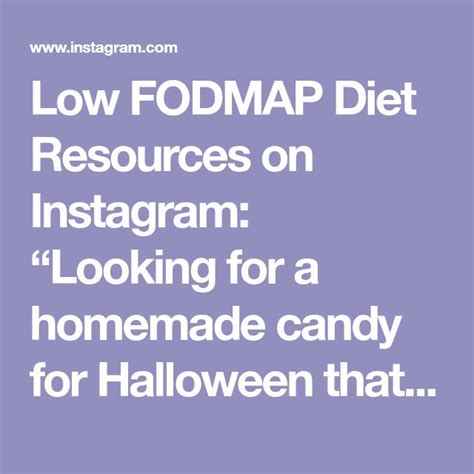 Low Fodmap Diet Resources On Instagram “looking For A Homemade Candy