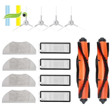 แปรงลูกกลิ้งหลัก แปรงด้านข้าง แผ่นกรอง Hepa อะไหล่ผ้าม็อบ สําหรับหุ่นยนต์ดูดฝุ่น Xiaomi Mijia G1