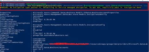Create Data Lake Store In Azure Using Powershell Cmdlets