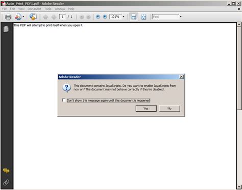 Create An Auto Print PDF